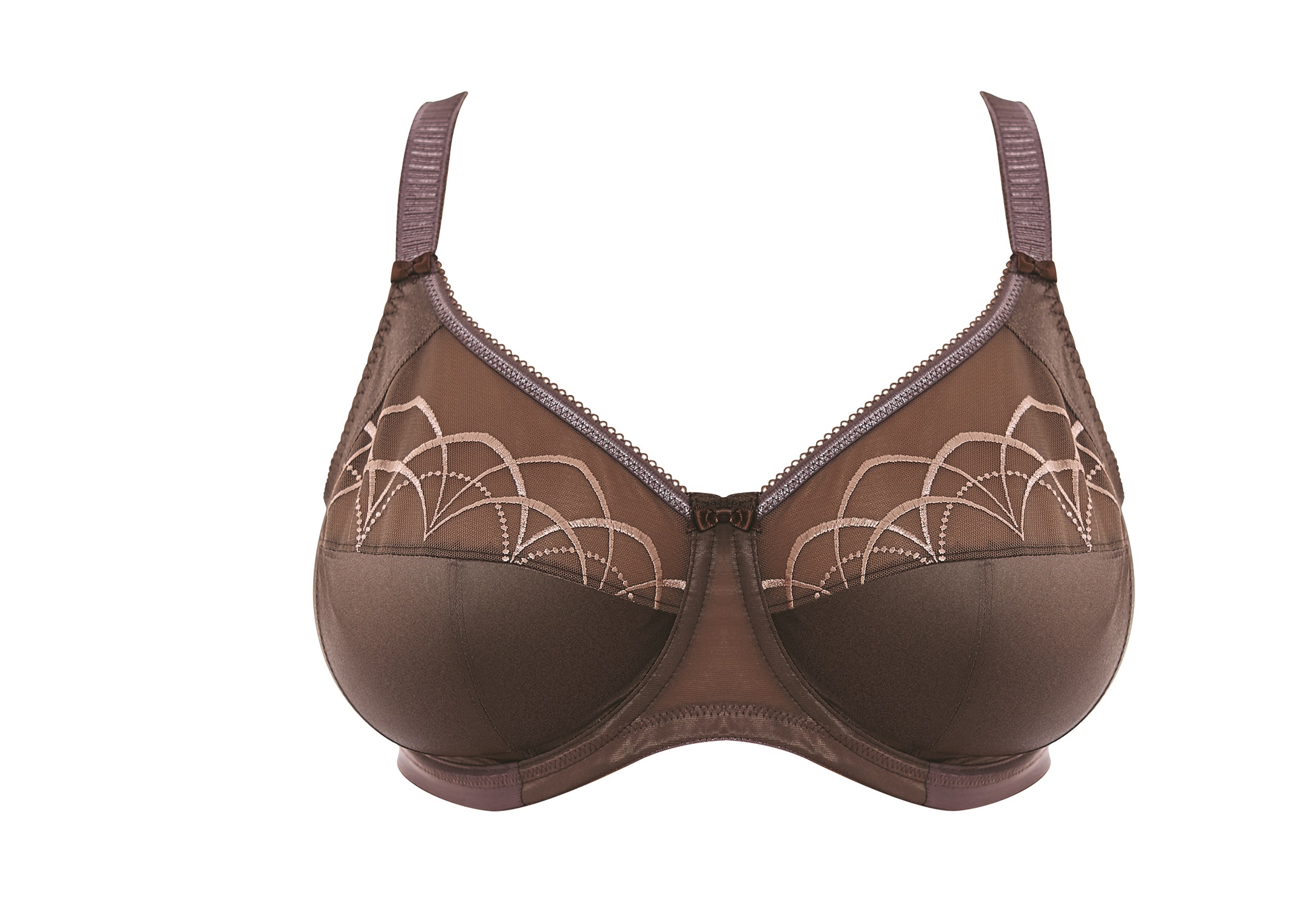 Elomi Womens Cate El4030 Pecan Uw Full Cup Banded Bra Nwt Large Cup