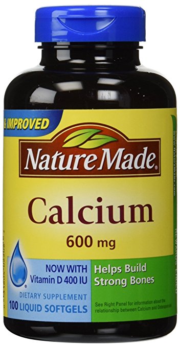 Nature Made Calcium 600 Mg400 Iu Vitamin D3 100 Softgels 31604014735