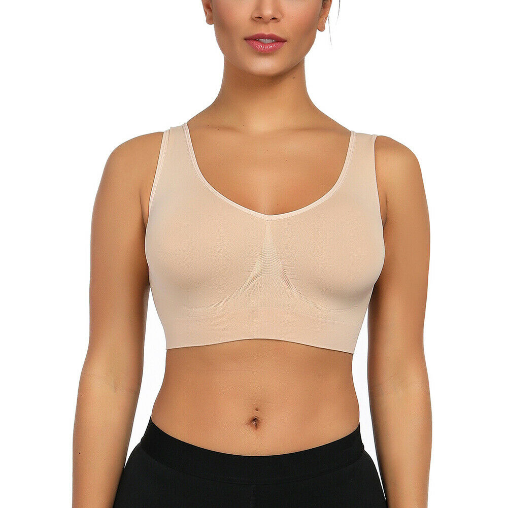 Set Of 3 Comfort Sports Bra Form Bustier Top Without Wires Seamless