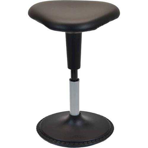 Uncaged Ergonomics Vinyl Wobble Stool Black Rtbshopper