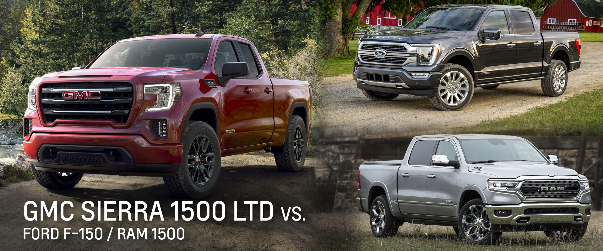 Gmc Sierra 1500 Ltd Vs Ford F 150 Vs Ram 1500 Eagle Ridge Chevrolet