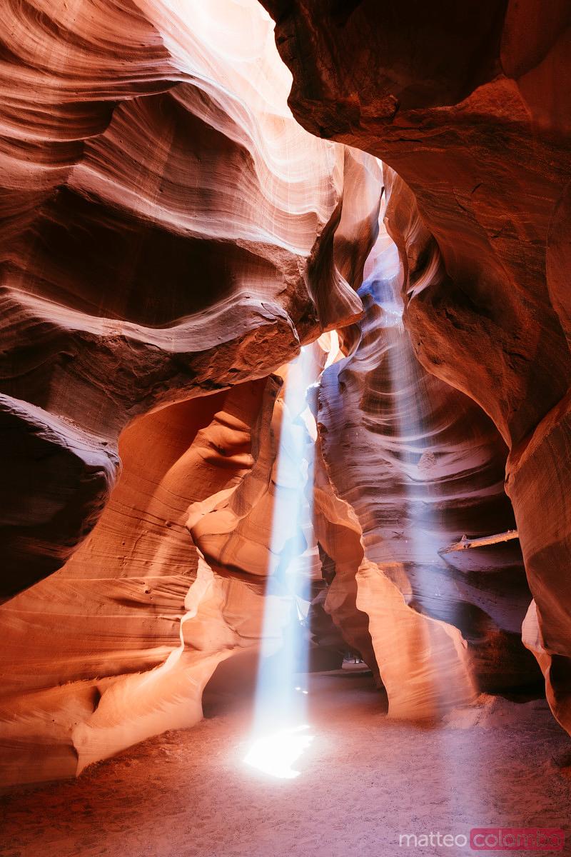 Light Beams At Upper Antelope Canyon Usa Royalty Free Image