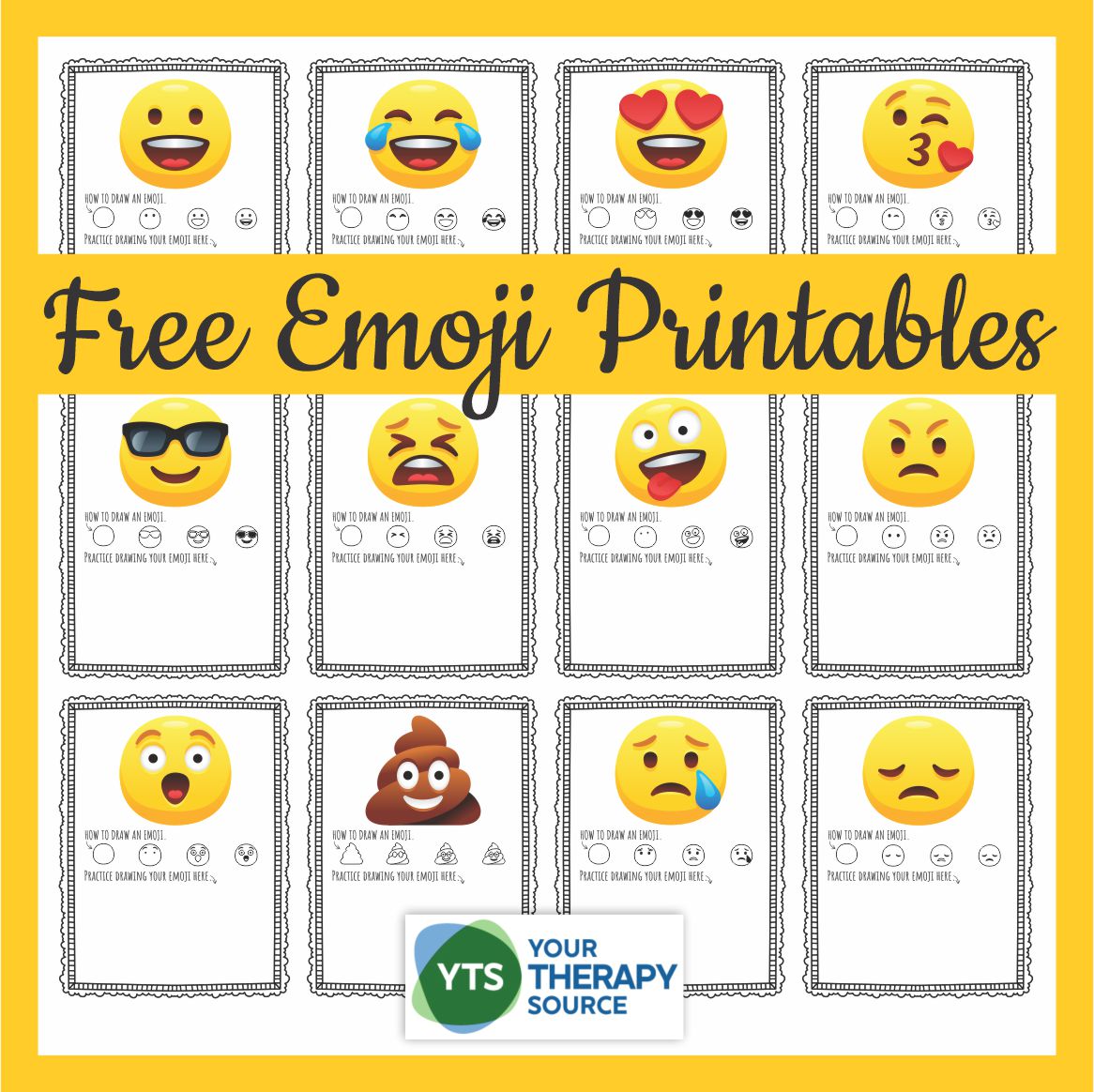 Free Emoji Printables Black And White Download Free Emoji Printables