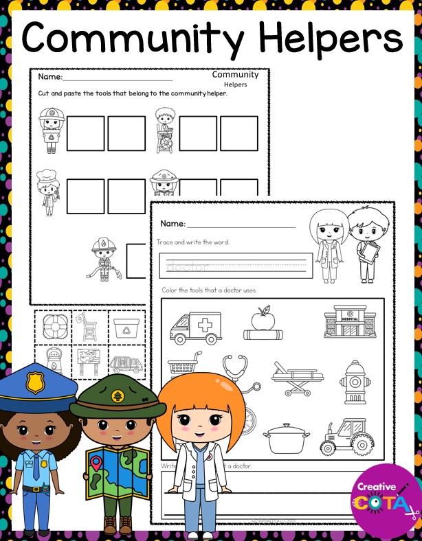 Community Helpers List With Free Printables Your Therapy Source