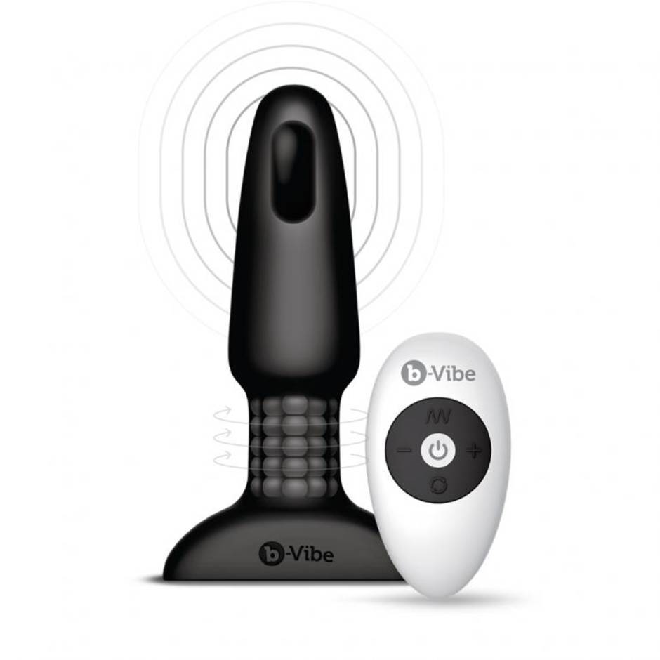 B Vibe Remote Control Rechargeable Vibrating Rimming Butt Plug