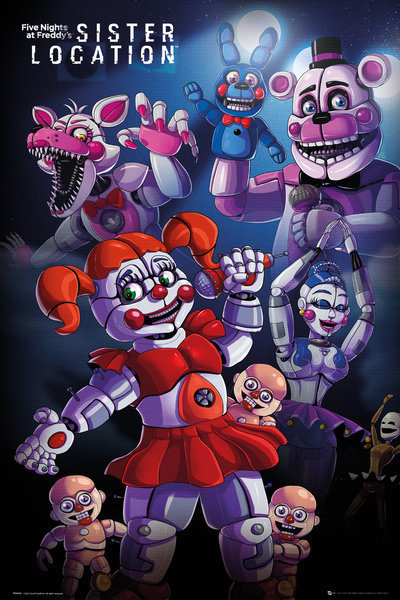 Five Nights At Freddys Maxi Poster Sister Location 616 At Mighty