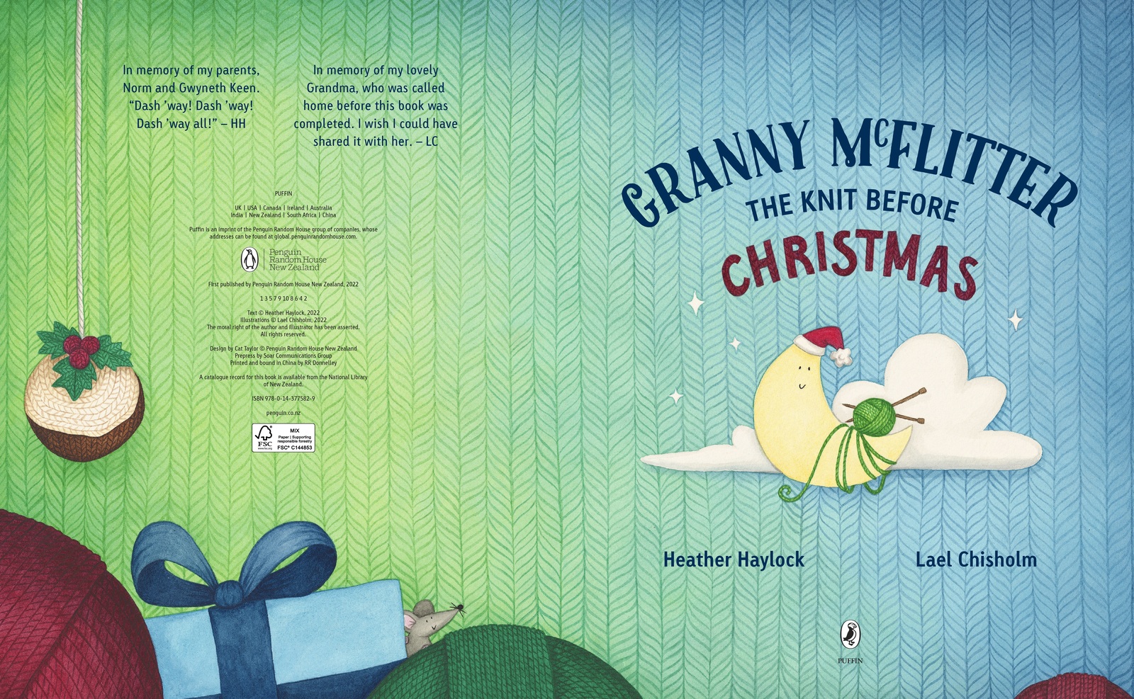 Granny Mcflitter The Knit Before Christmas Heather Haylock Book On