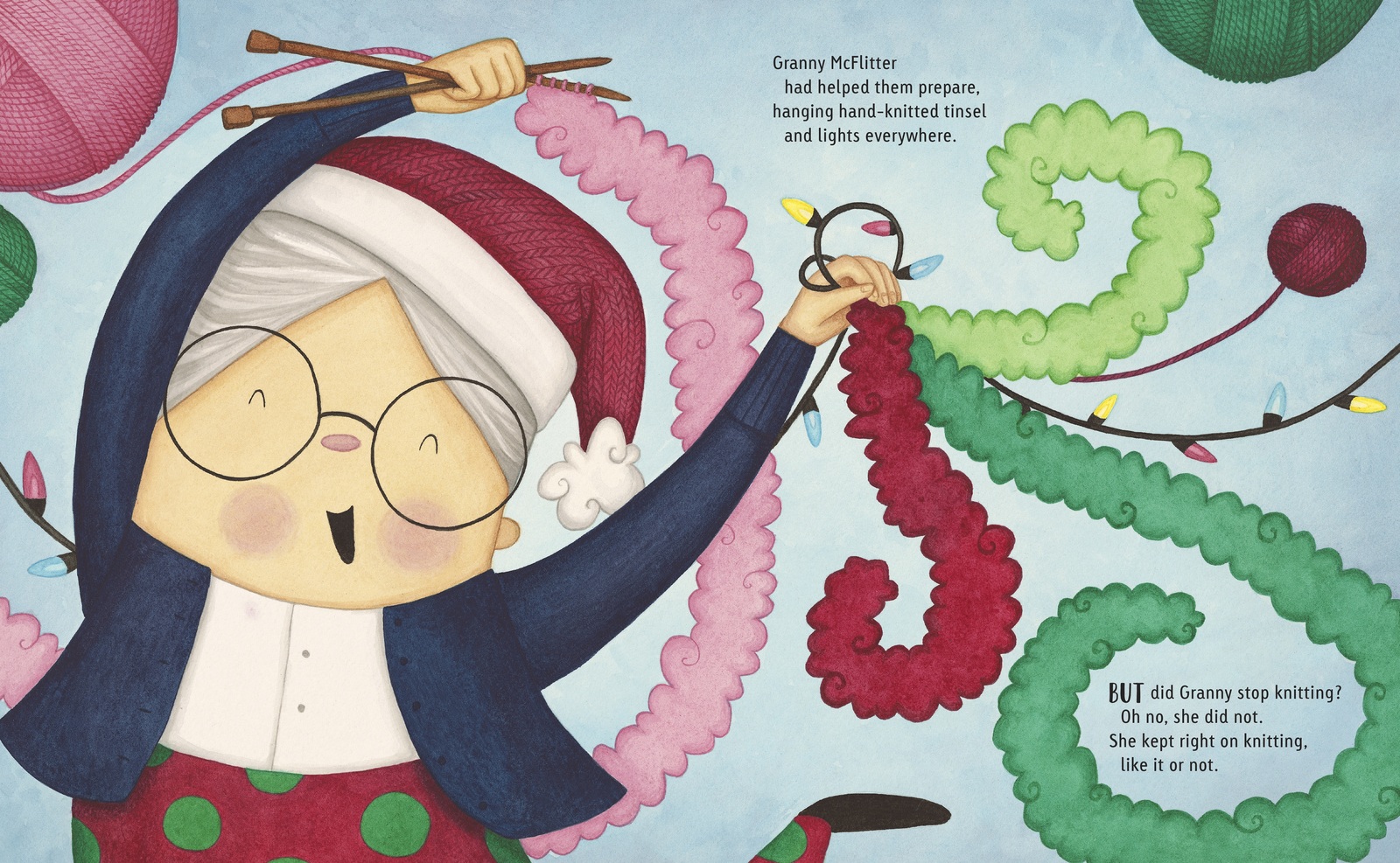 Granny Mcflitter The Knit Before Christmas Heather Haylock Book On