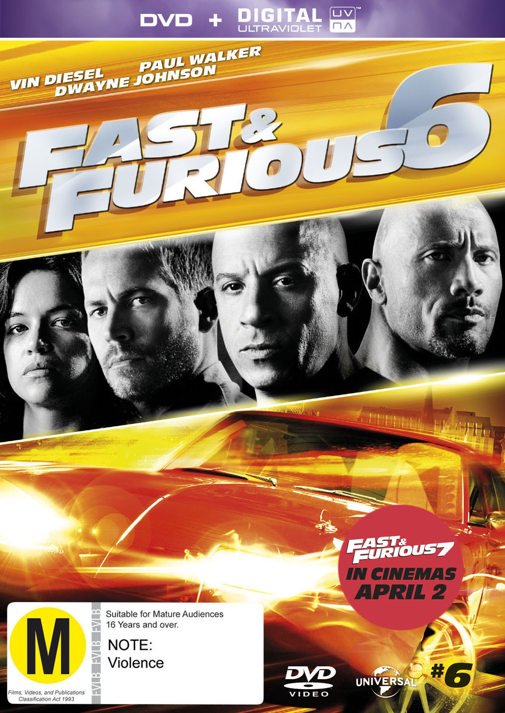 Fast And Furious 6 Dvd Buy Now At Mighty Ape Nz