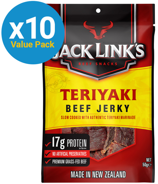 Jack Links Teriyaki Jerky 50g 10 Pack At Mighty Ape Nz