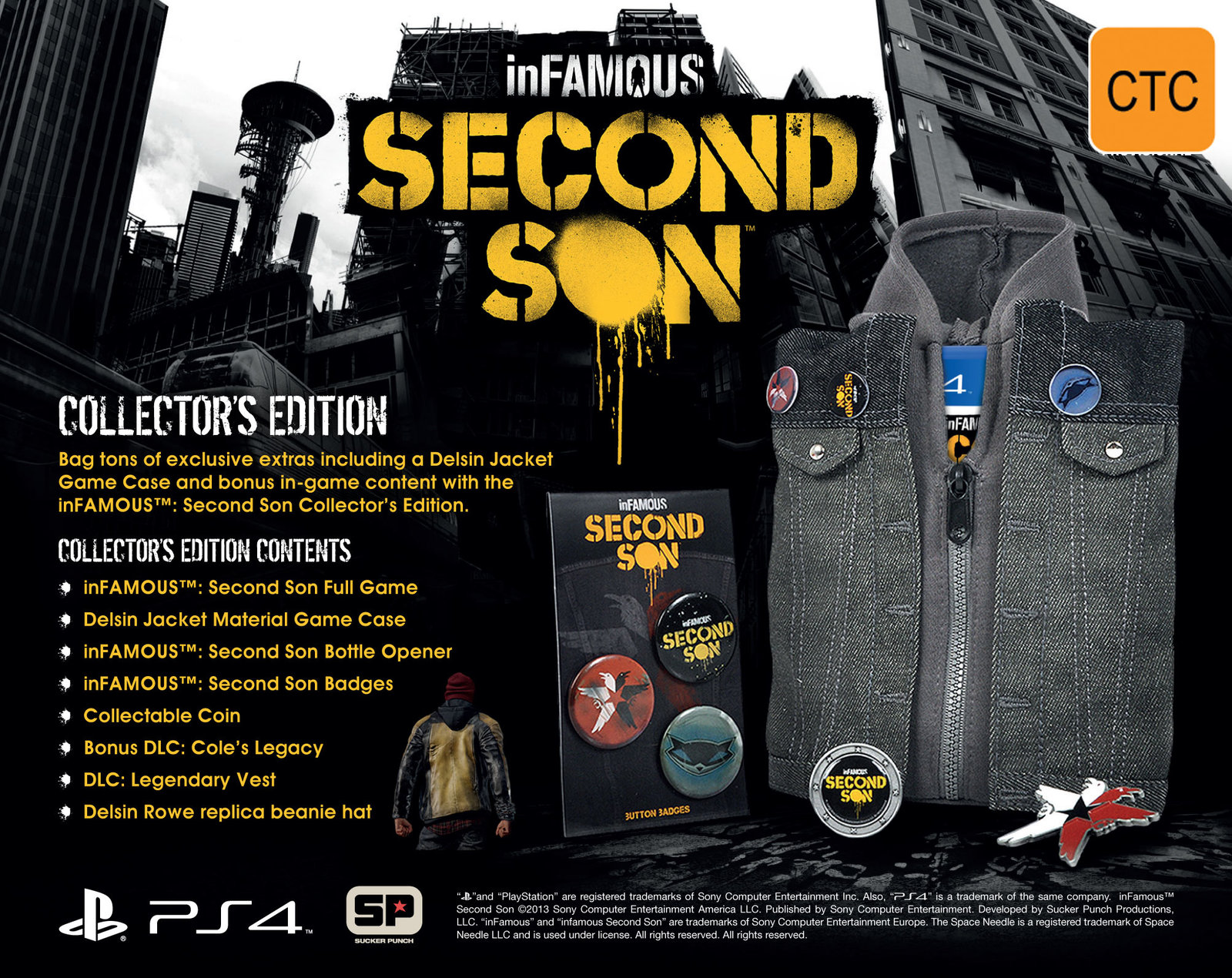 Infamous Second Son Collectors Edition Ps4 Buy Now At Mighty Ape Nz