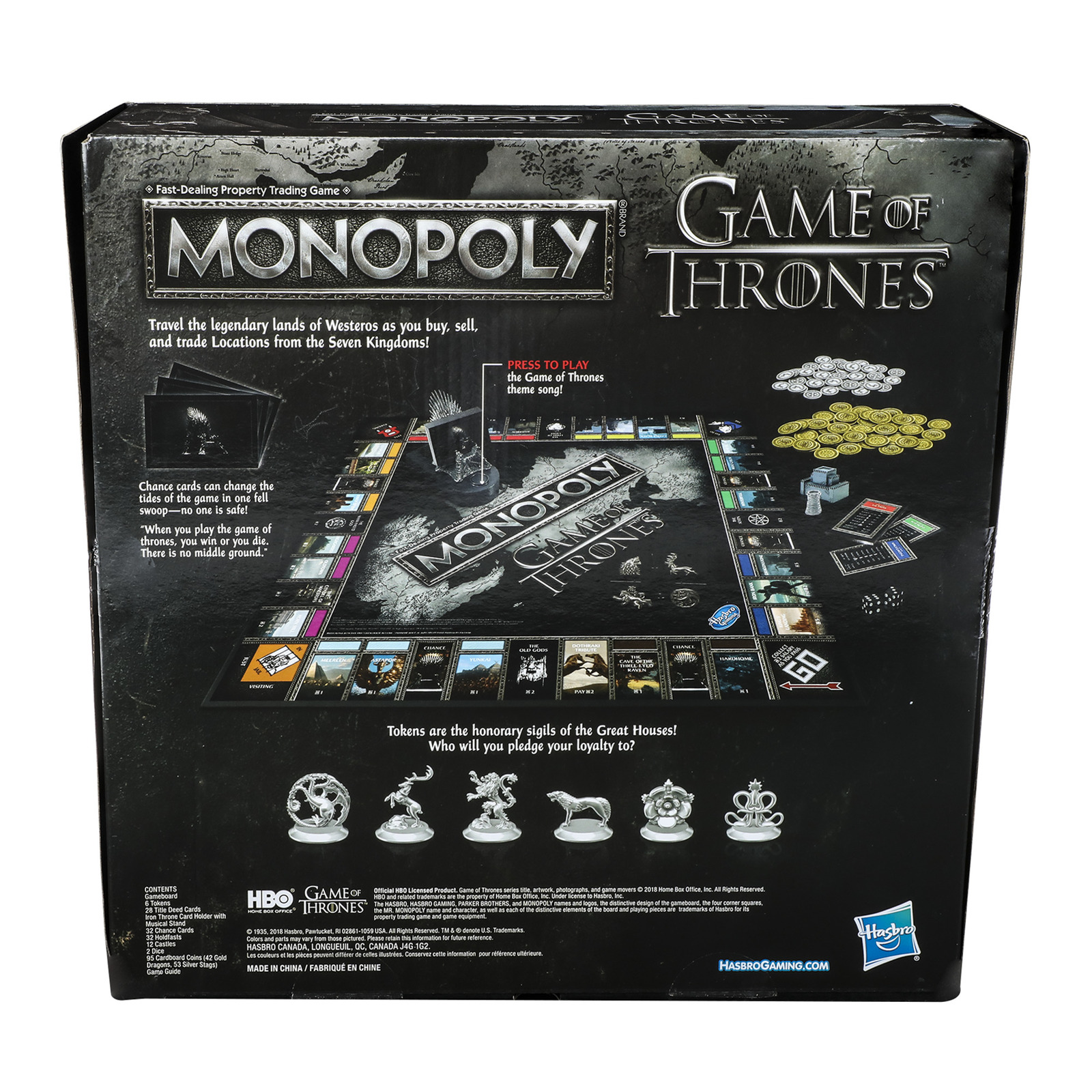 Monopoly Game Of Thrones Board Game At Mighty Ape Australia