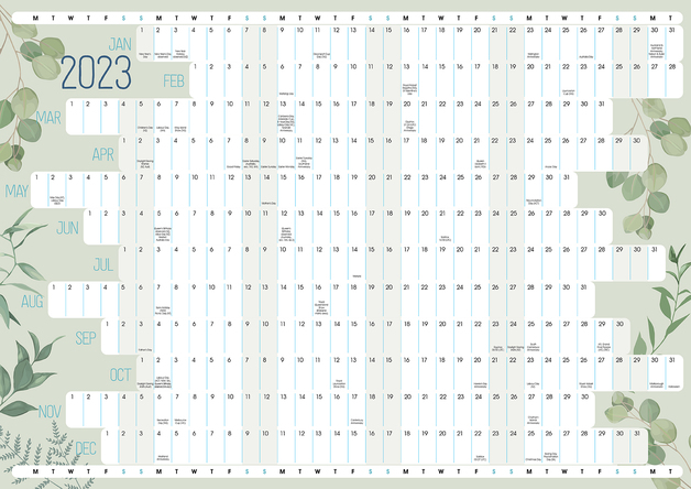 Buy Milford 2023 A2 Designer Wall Planner At Mighty Ape Australia