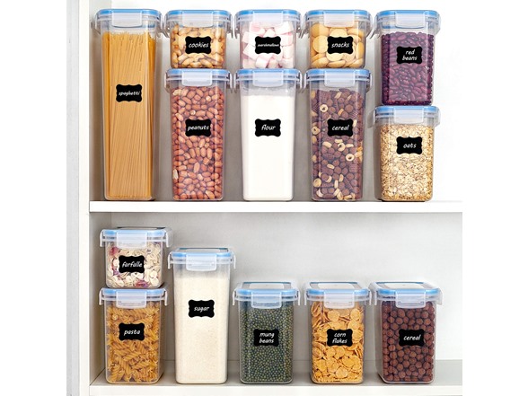 Vtopmart 15 Piece Plastic Airtight Food Storage