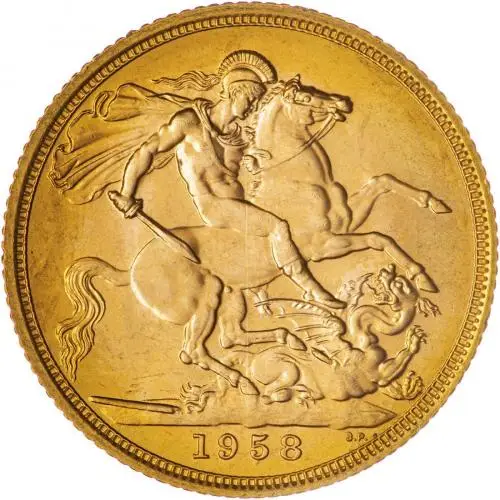 1958 Elizabeth Ii Gold Sovereign Chards £53228