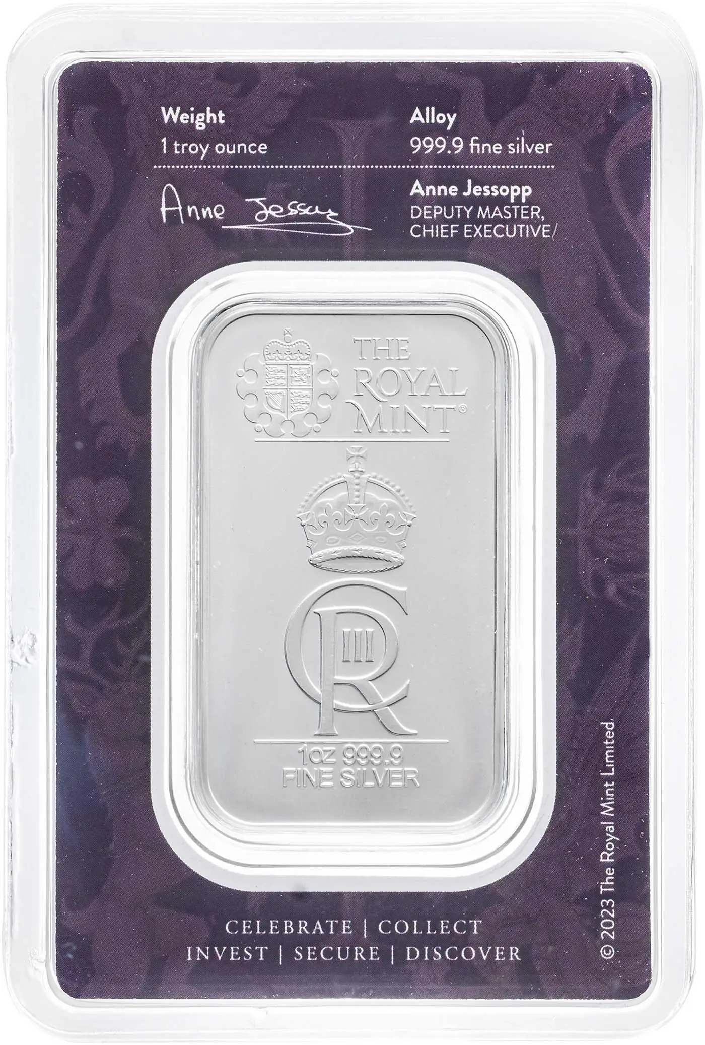 1oz Silver Minted Royal Celebration Kciii Coronation Chard