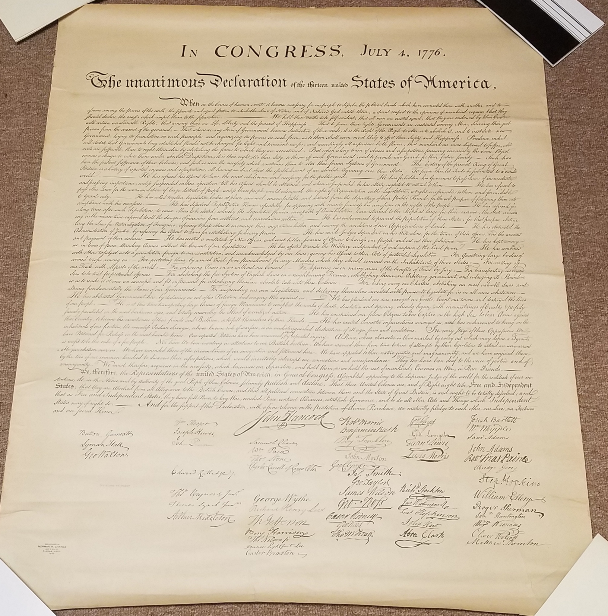 The Declaration Of Independence Printable