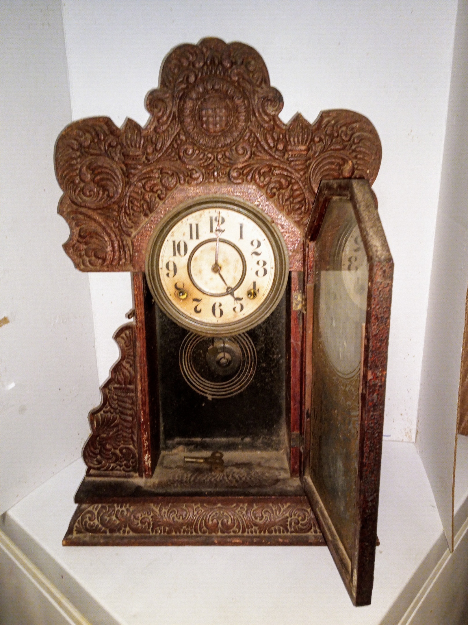 Old Clock Parts Title Page Photograph Samuel H Gottschos From