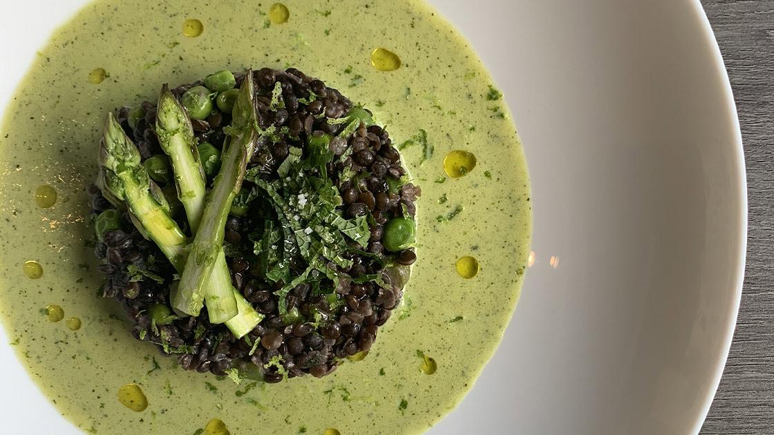 Recette Lentilles Beluga Asperges Et Petit Pois Par Davy Tissot