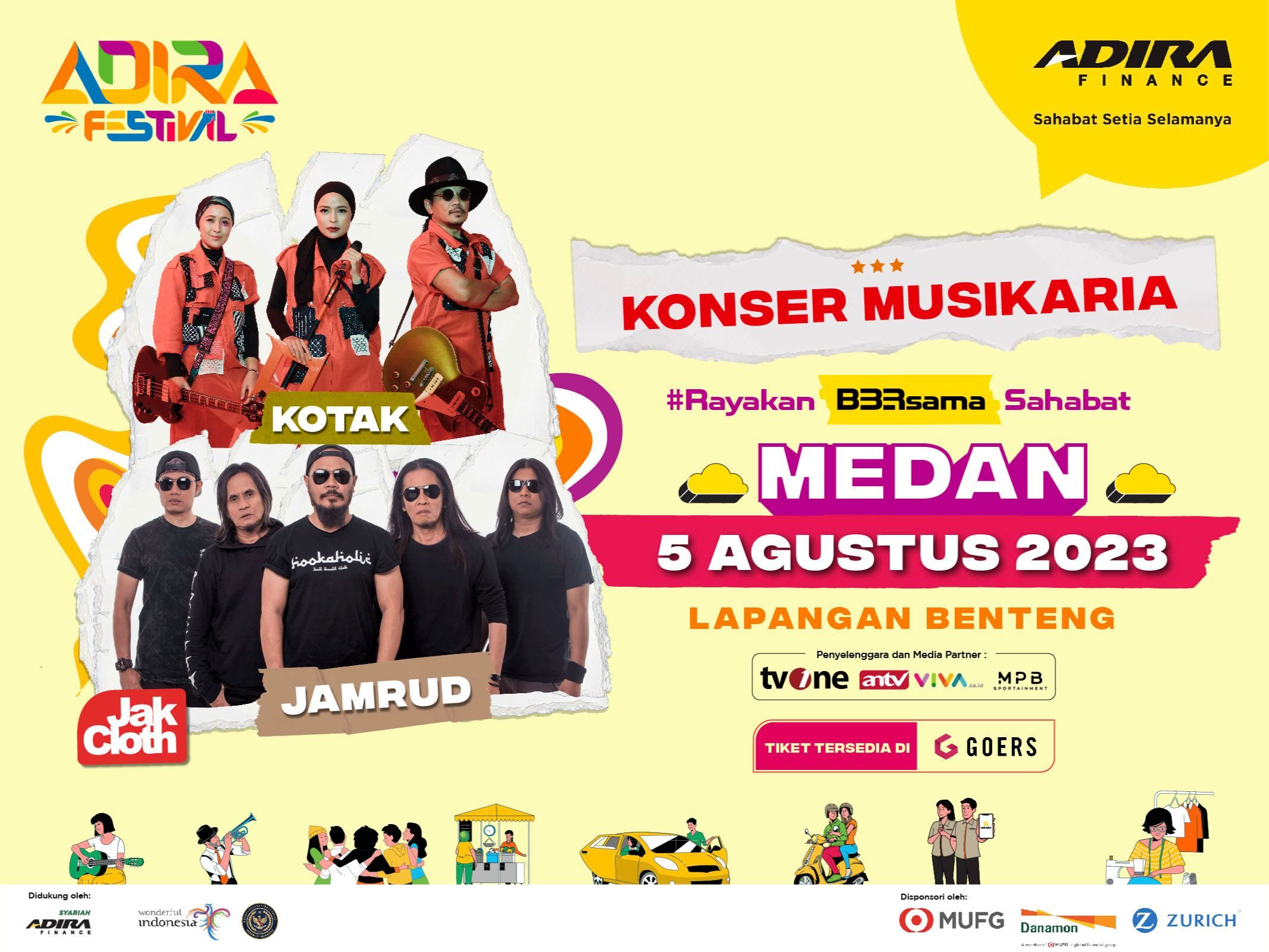 Konser Musikaria Adira Festival 2023 Medan Goers