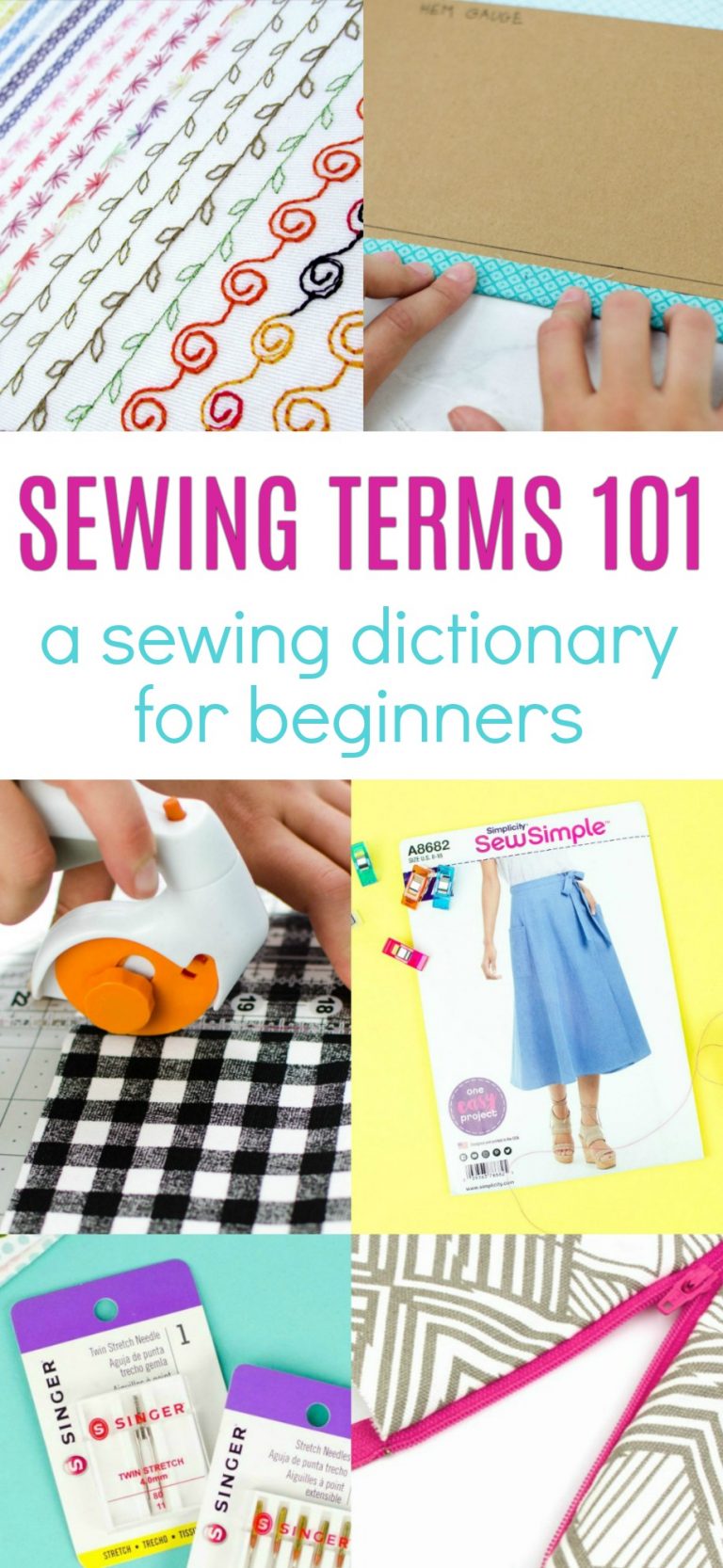 Sewing Terms For Beginners Basically A Sewing Dictionary