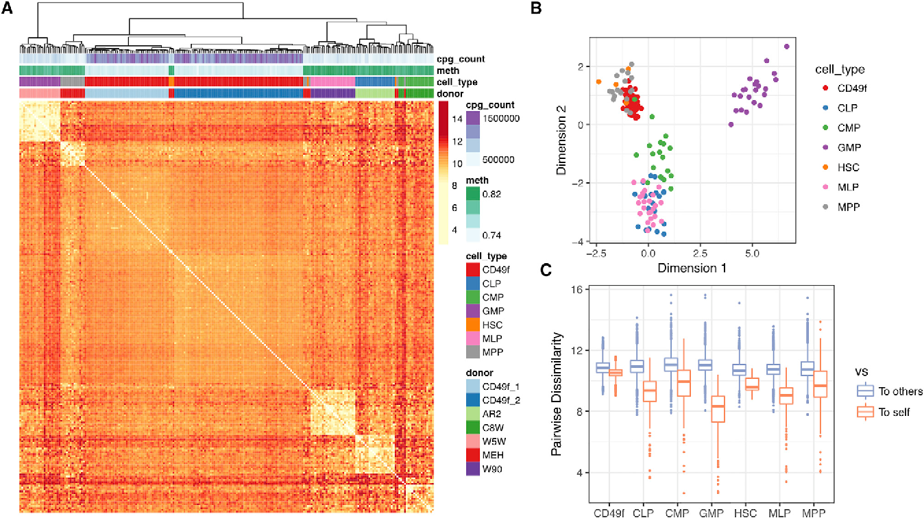 High Resolution Single Cell Dna Methylation Measurements Reveal