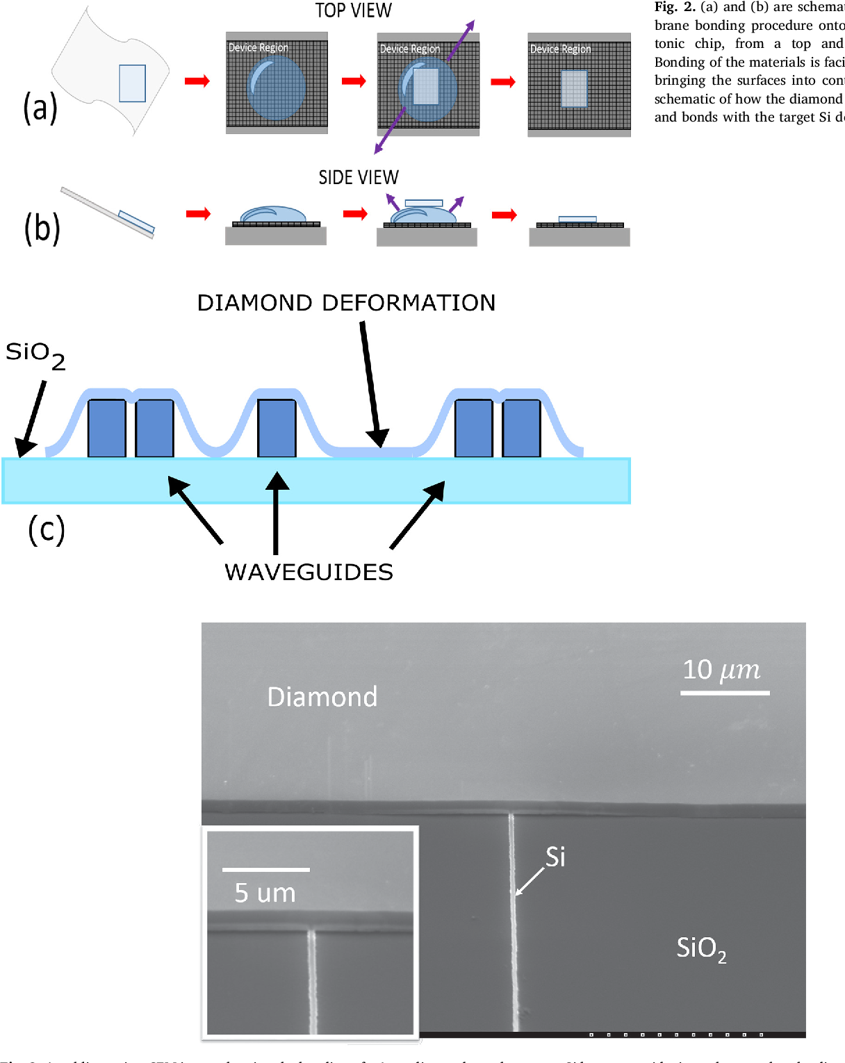 Figure 2 From Thin Film Diamond Membranes Bonded On Demand With Soi