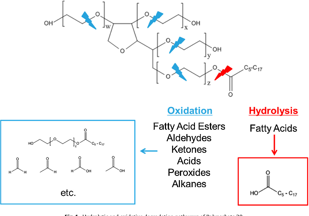 Figure 1 From Novel Markers To Track Oxidative Polysorbate Degradation