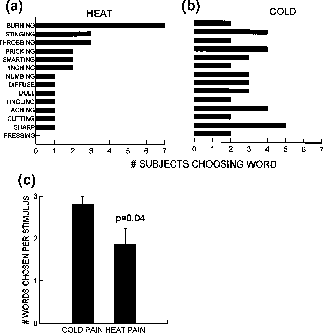 Figure 1 From Temporal And Qualitative Properties Of Cold Pain And Heat