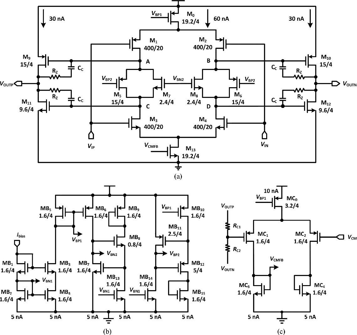 Figure 3 From A Low Noise Low Power Amplifier With Current Reused Ota