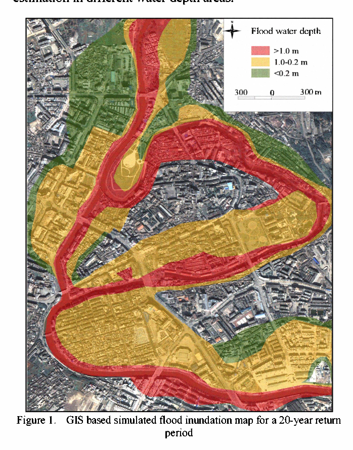 Figure 2 From Urban Flood Damage Estimation Using Gis And Remote