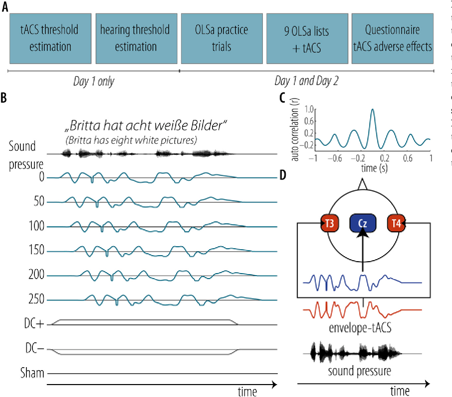 Figure 1 From Transcranial Alternating Current Stimulation With Speech