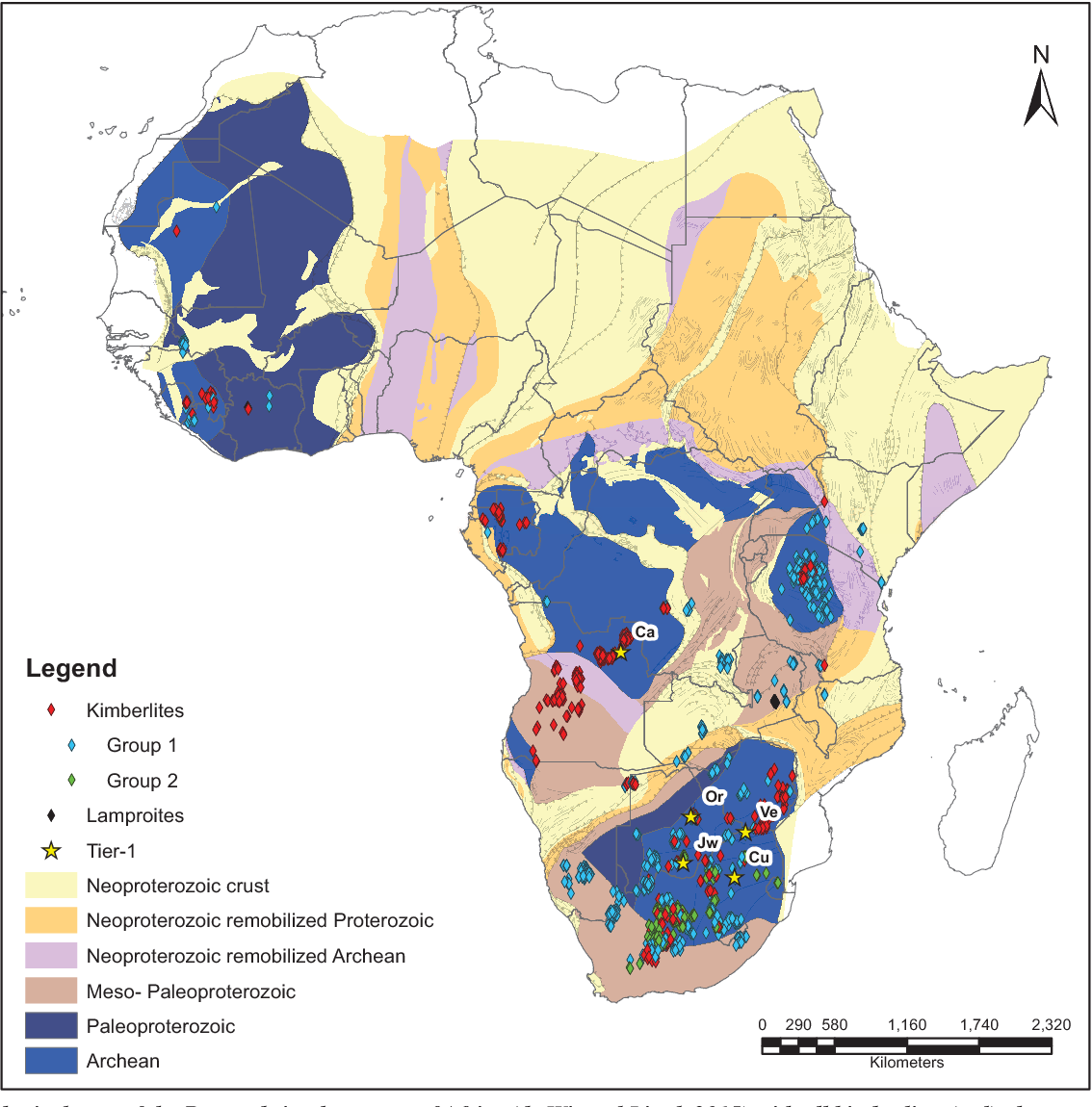 Diamond Mines In Africa Map