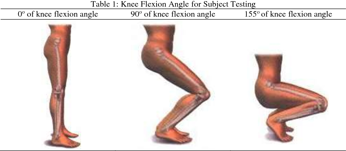 Pdf Investigation Of Knee Flexion Angle Influences On Intra Body