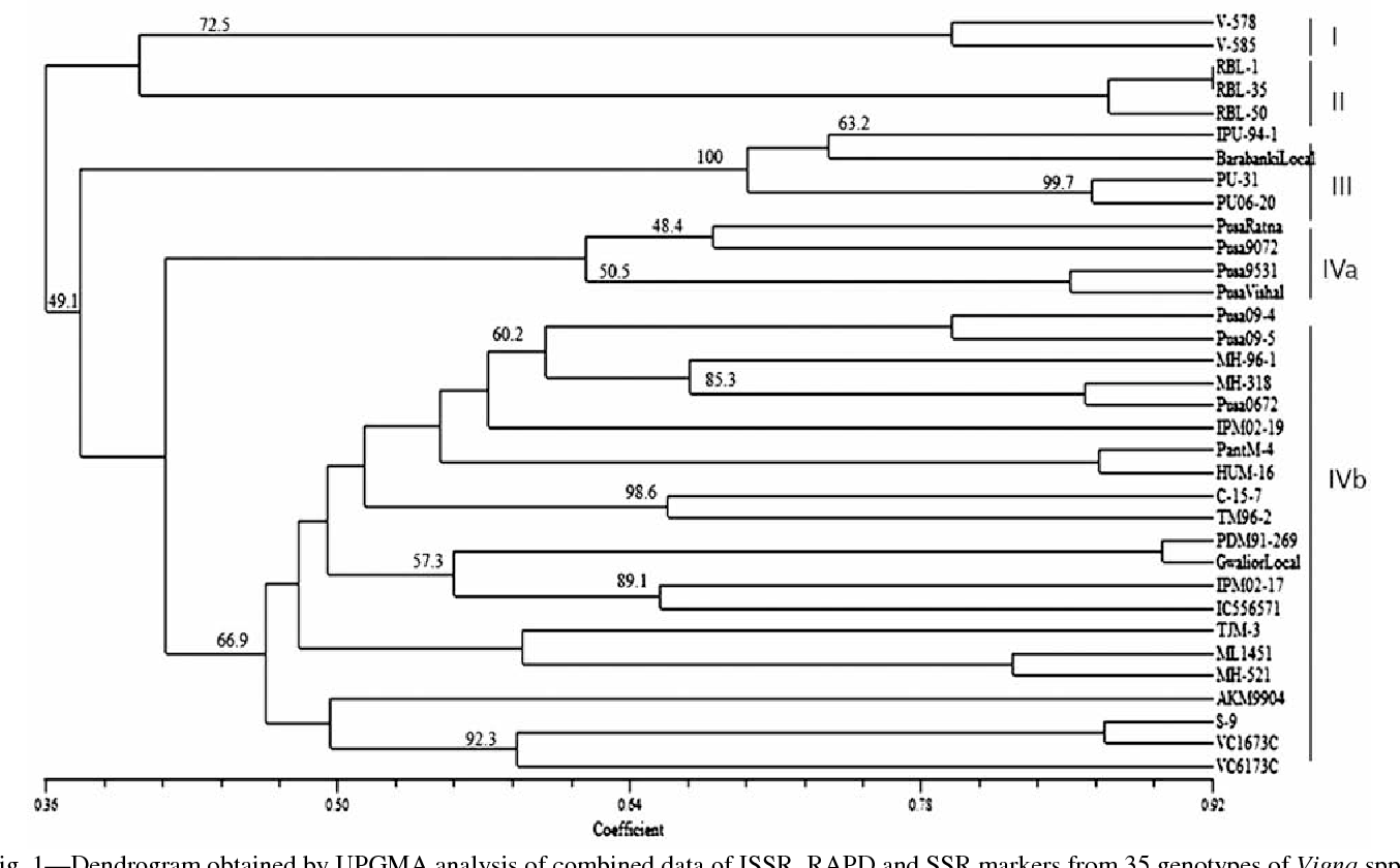 Table 1 From Efficiency Of Ssr Issr And Rapd Markers In Molecular