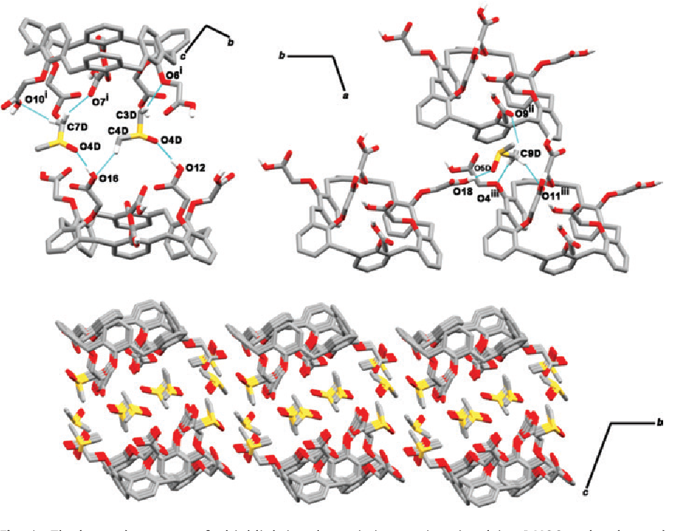 Figure 2 From Guest Driven Unusual Conformations In Two Calix 6 Arene