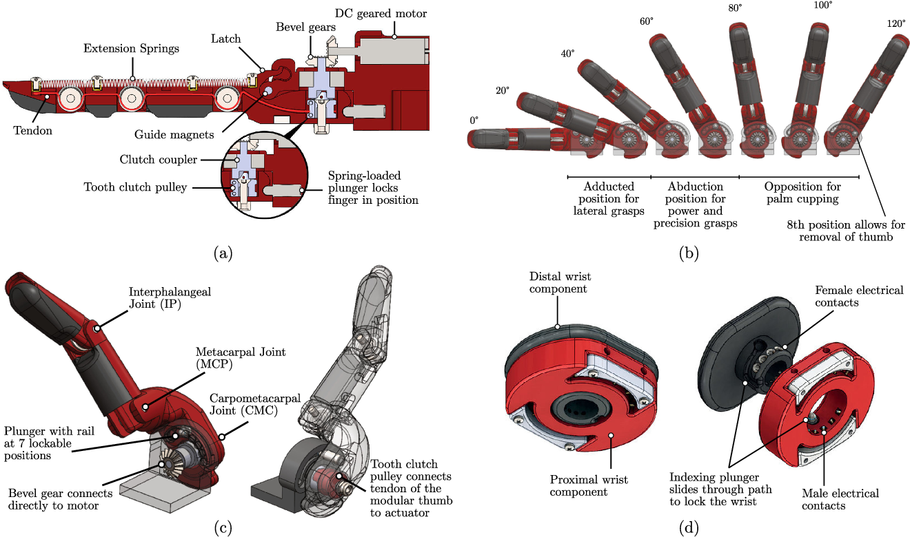 Figure 3 From Olympic A Modular Tendon Driven Prosthetic Hand With