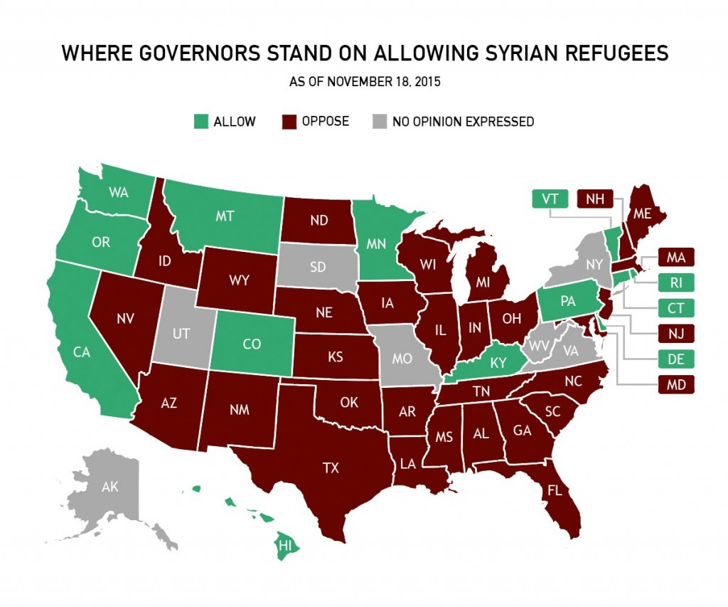 Which States Are Saying No To Resettlement Of Syrian Refugees Pbs