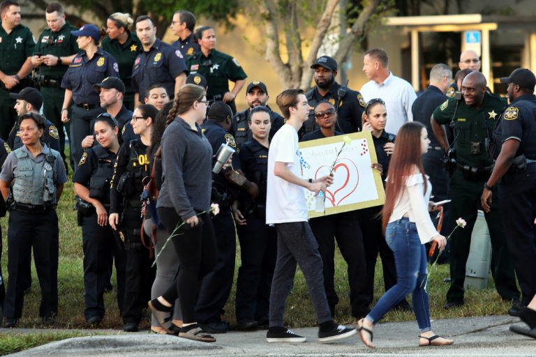 Photos Marjory Stoneman Douglas High Reopens After Shooting Pbs News