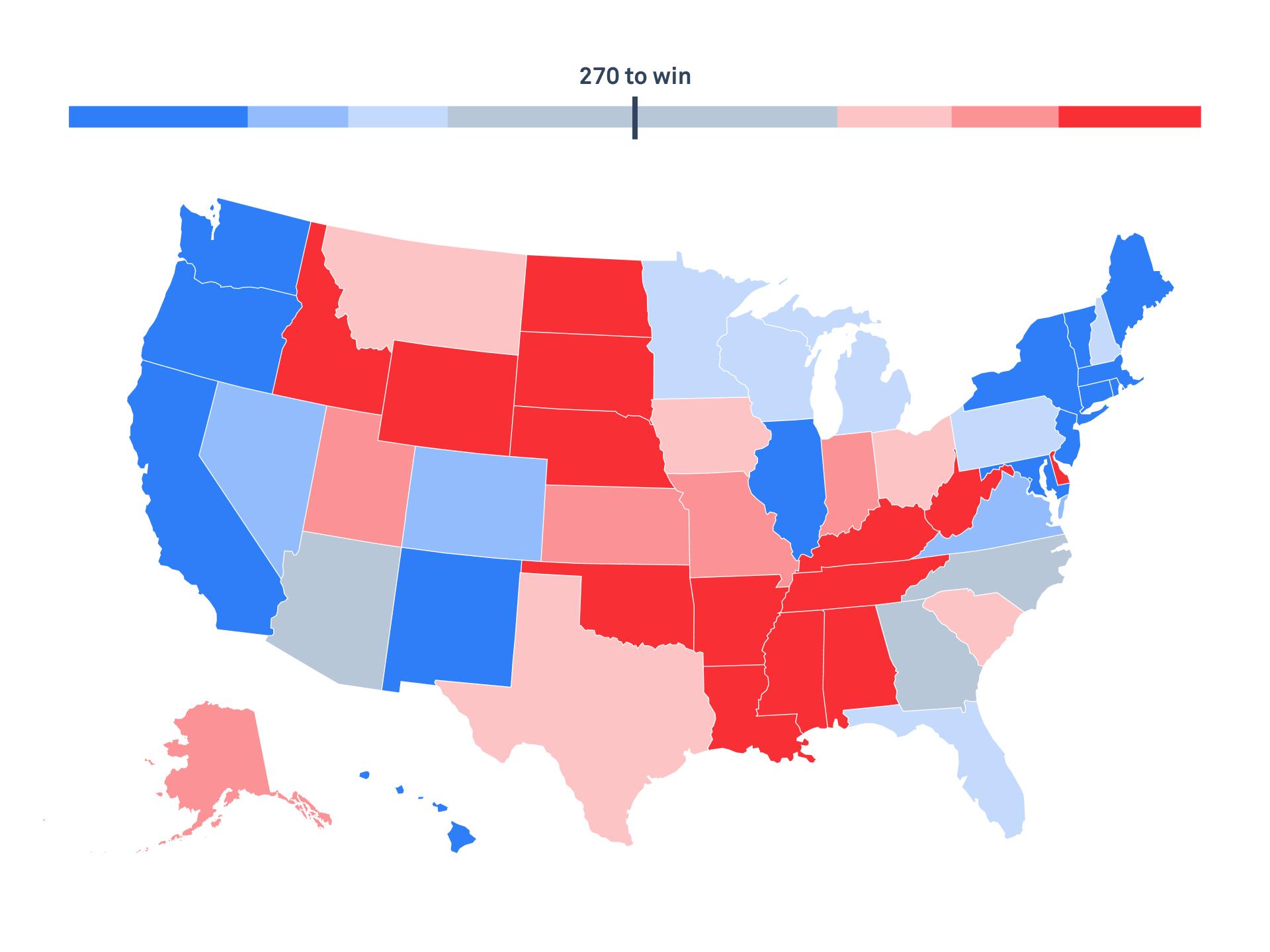 538 Polls President 2024 Map Caria Corrina