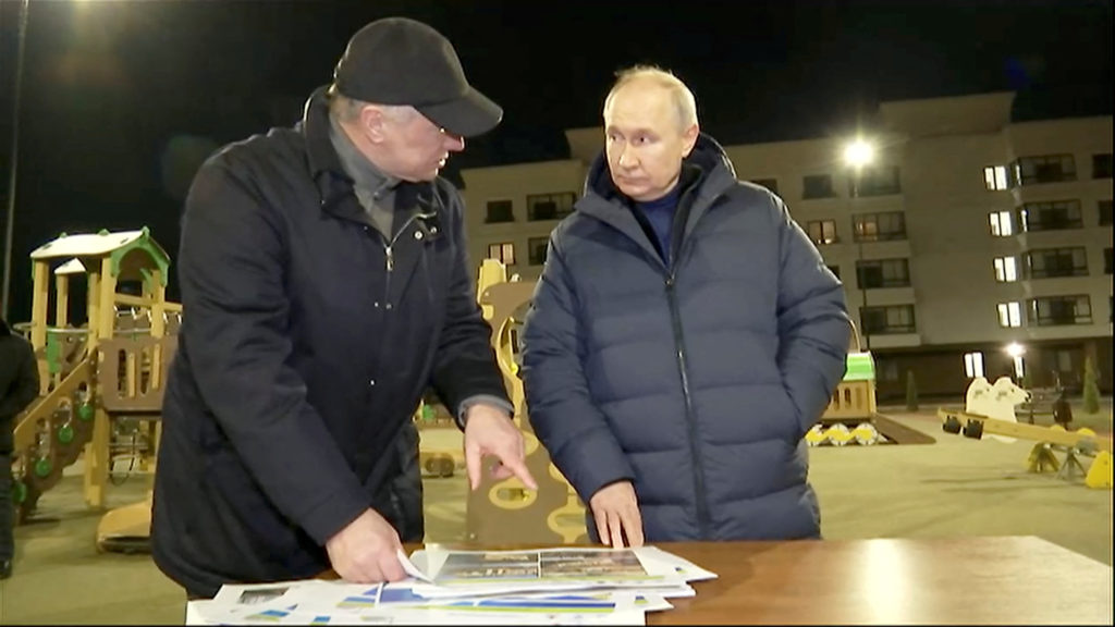 Putin Makes Surprise Trip To Occupied Ukrainian City Of Mariupol Pbs News