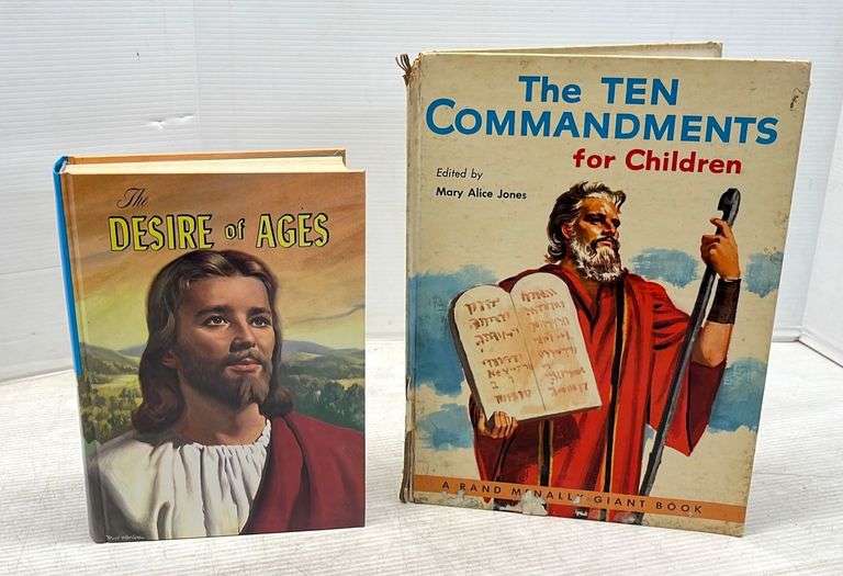 3 Vintage Bible Story Books Includes The Desire Of Ages The