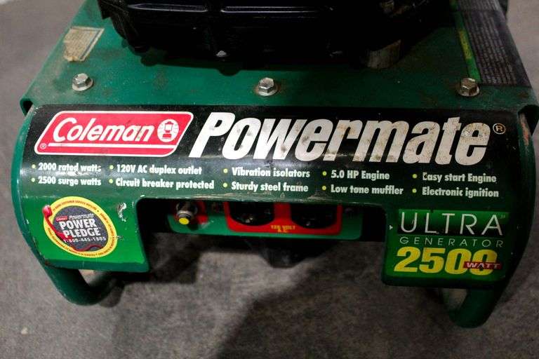 Coleman Powermate Ultra Generator 2500 Bunting Online Auctions