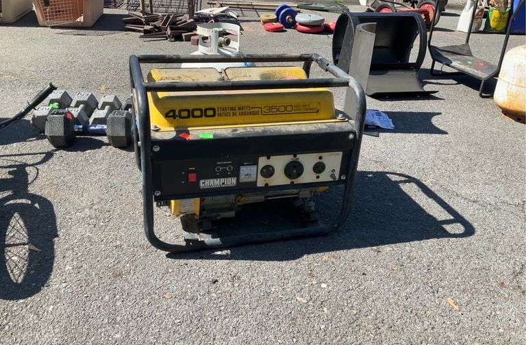 Champion Generator 4000 Starting Watts 3500 Rated Watts 196cc Non