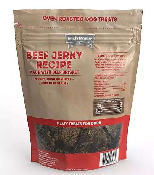 New Large 48 Ounce Bag Of Irish Rover Select Beef Jerky Recipe Dog