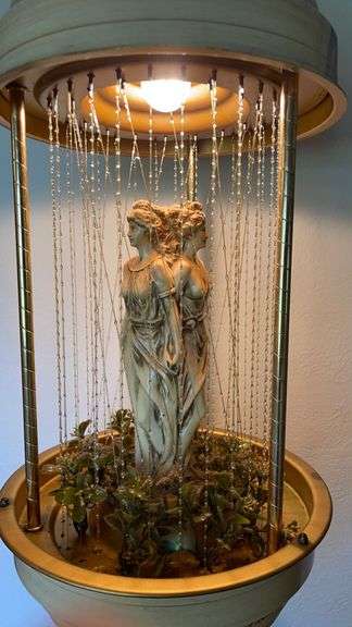 Greek Goddess Vintage Mineral Oil Rain Lamp Sherwood Auctions