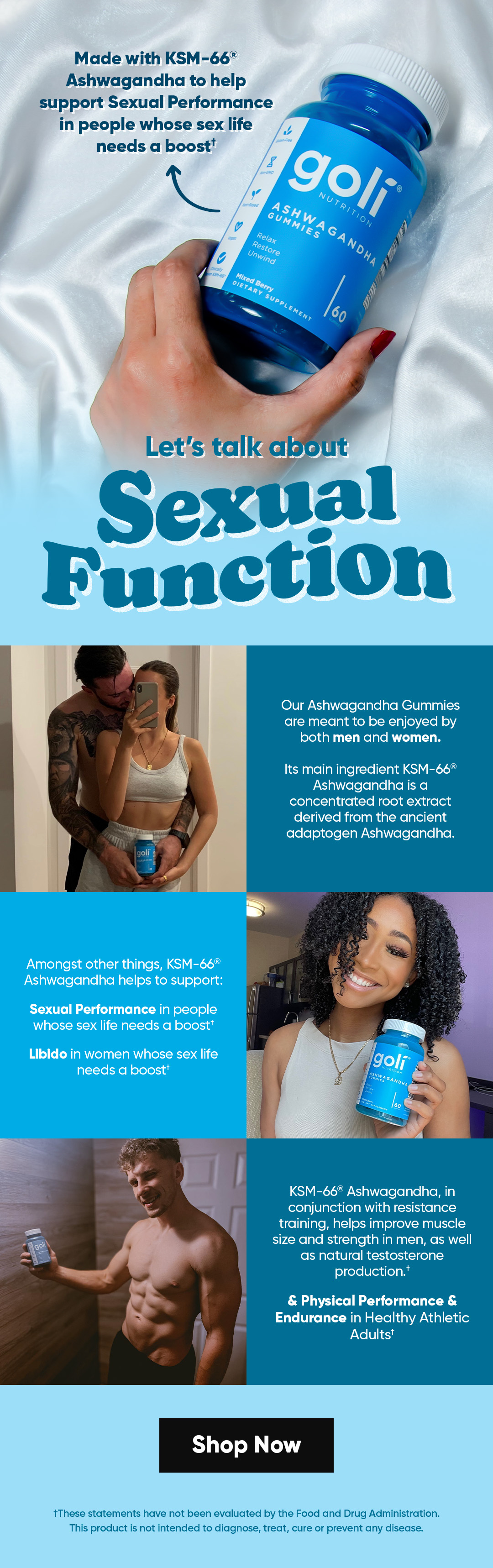 Ashwagandha And Sexual Function👫 Goli Nutrition