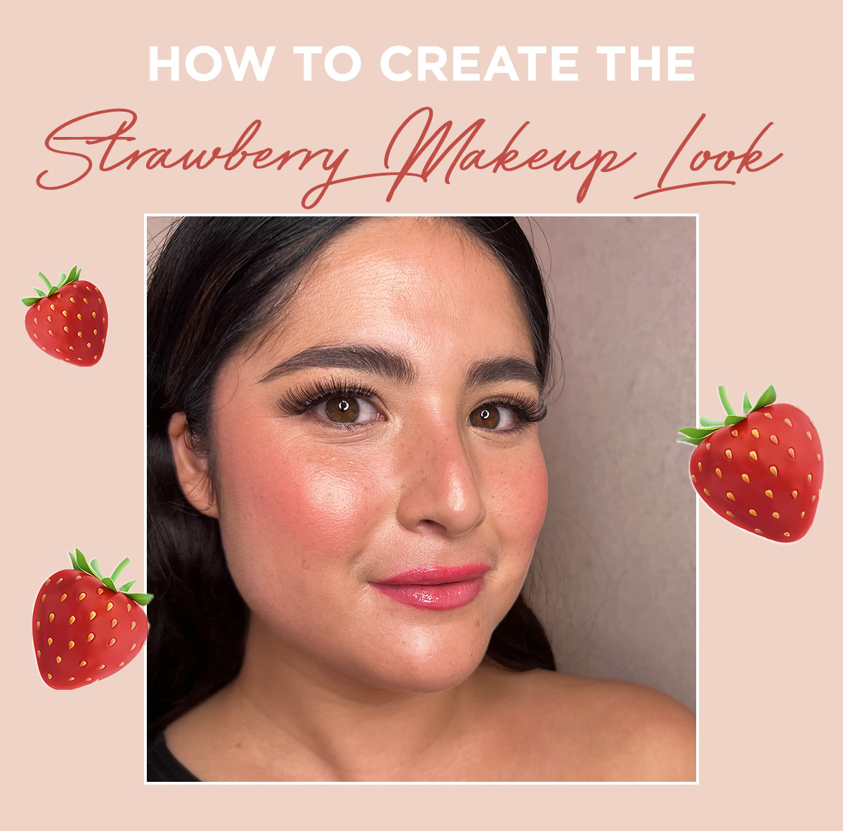 How To Create Strawberry Makeup 🍓 Sosu Cosmetics