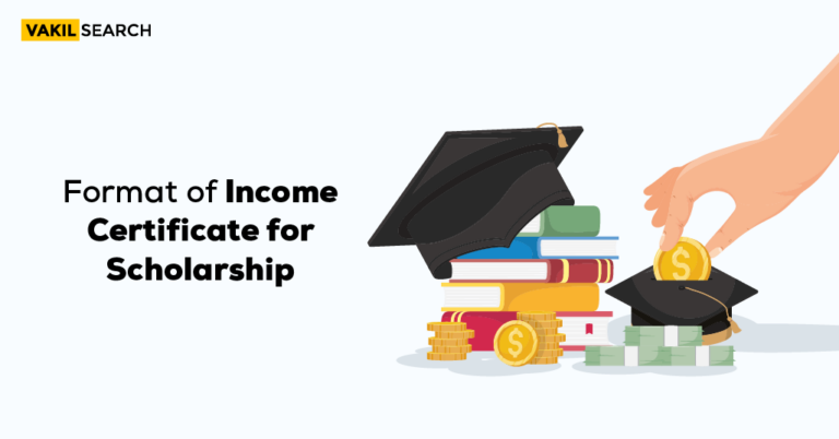 Format Of Income Certificate For Scholarship