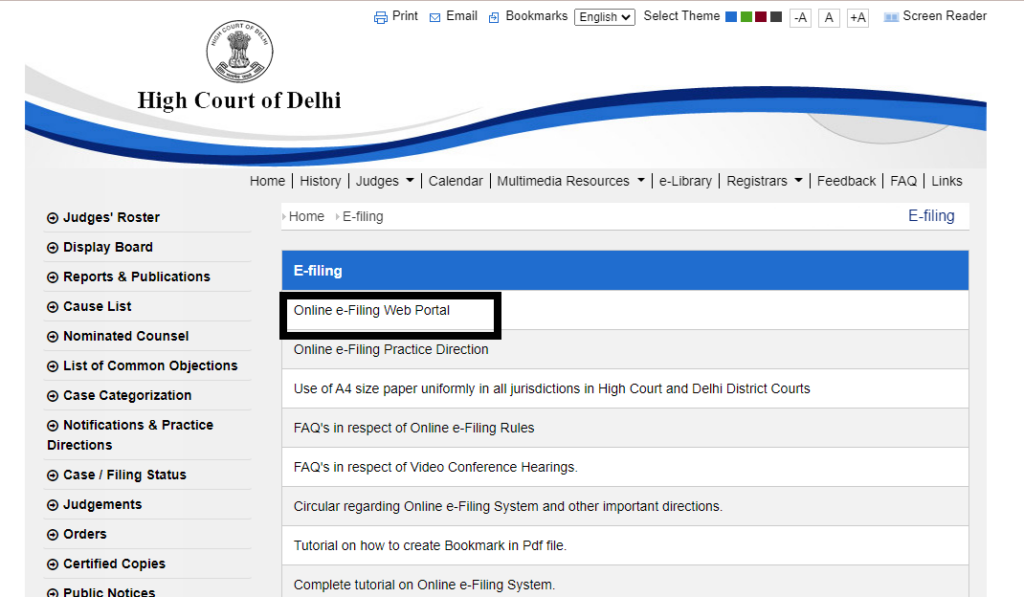 How To File Caveat Online In Delhi High Court